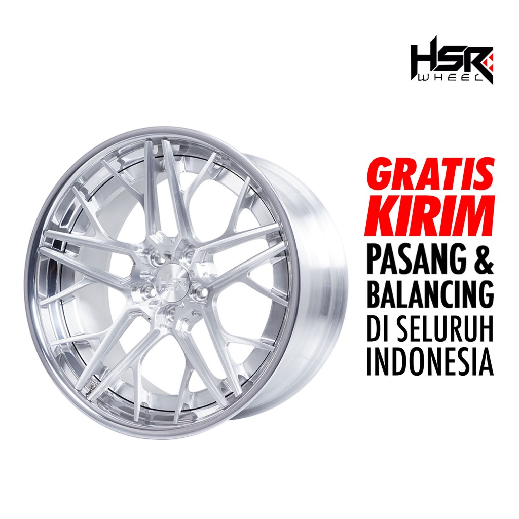 Jual Velg Mobil RFG GT TWO HSR R19X85/95 H5X108 ET30 BRUSHED POLISH ...
