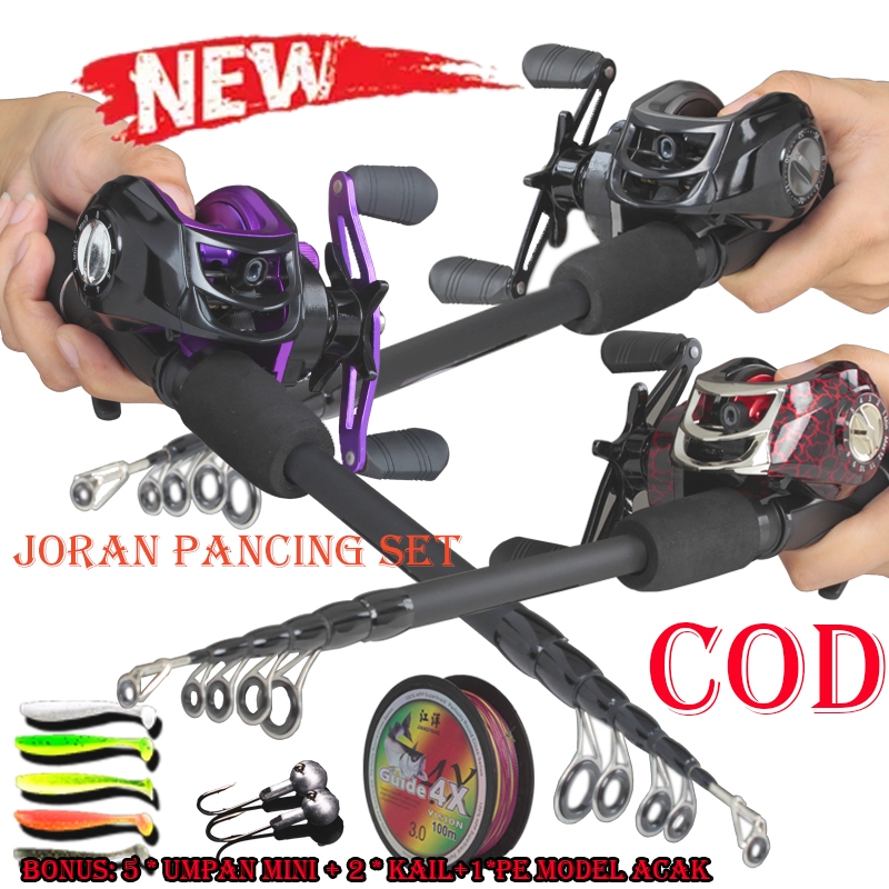 Jual HAIYI FISHING set pancing murah pancing set 1.5-2.4m Telescopic ...