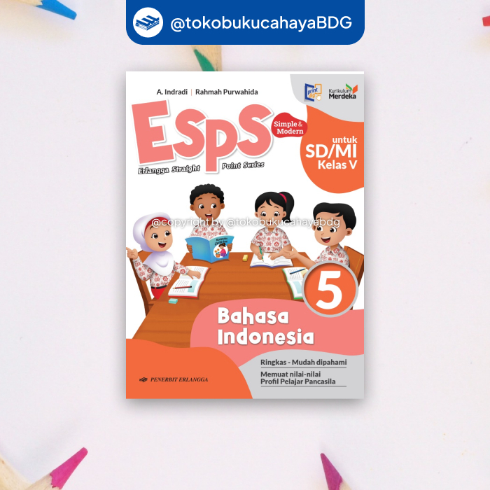 Jual BUKU ESPS BAHASA INDONESIA KELAS 1 2 3 4 5 6 SD Kur Medeka ERLANGGA KURIKULUM MERDEKA ...