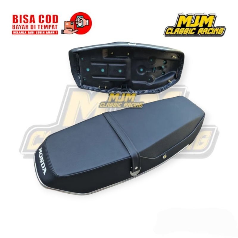 Jual JOK HONDA GL 100 KULIT MBTECH ANTI GEMBOS SPON FULL BIRU | Shopee ...