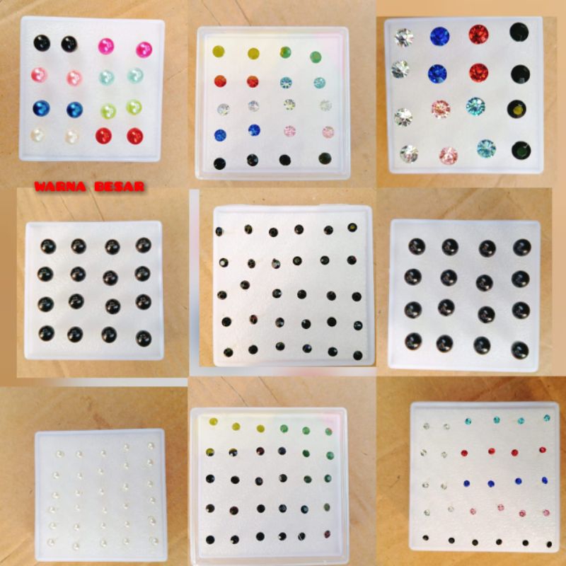 Jual ANTING GIWANG / ANTING CEPLIK TUSUK PLASTIK WARNA WARNI | Shopee ...