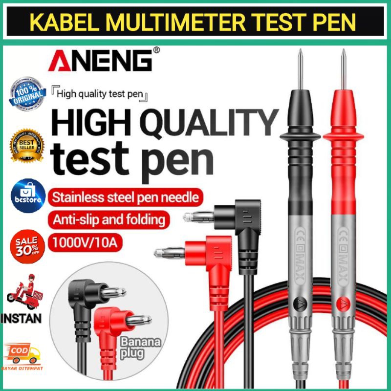 Jual ANENG Kabel Multimeter Test Pen Test Lead Wire Retardant 10A 1000V ...