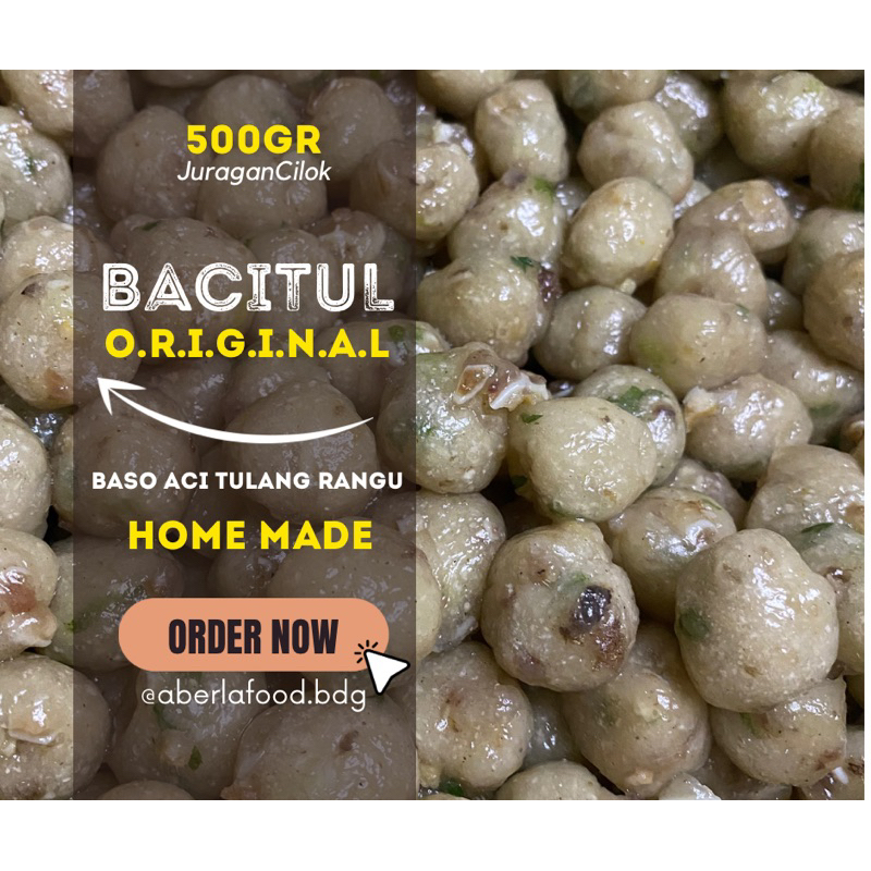 Jual BACITUL KEMASAN 500gram / BASO ACI URAT TULANG RANGU KHAS GARUT ...