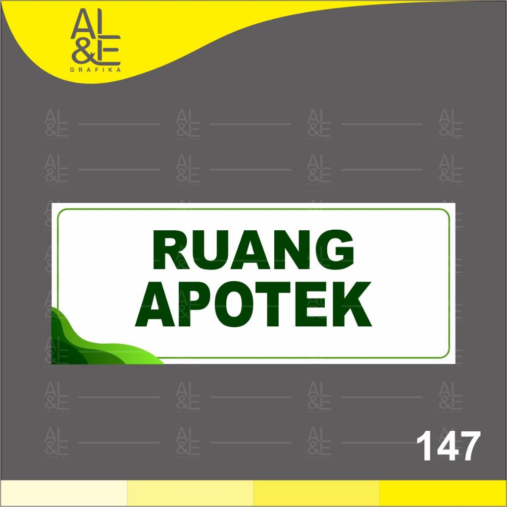 Jual 147 - STIKER NAMA RUANGAN RUMAH SAKIT DAN PUSKESMAS - VINYL STIKER ...