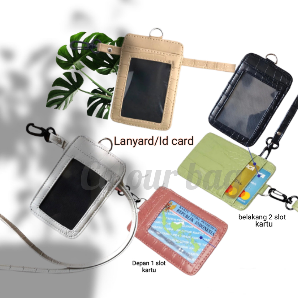 Jual CLR - Id Card Lanyard Holder CROCO / Name Tag 3 Slot dan 1 ruang ...