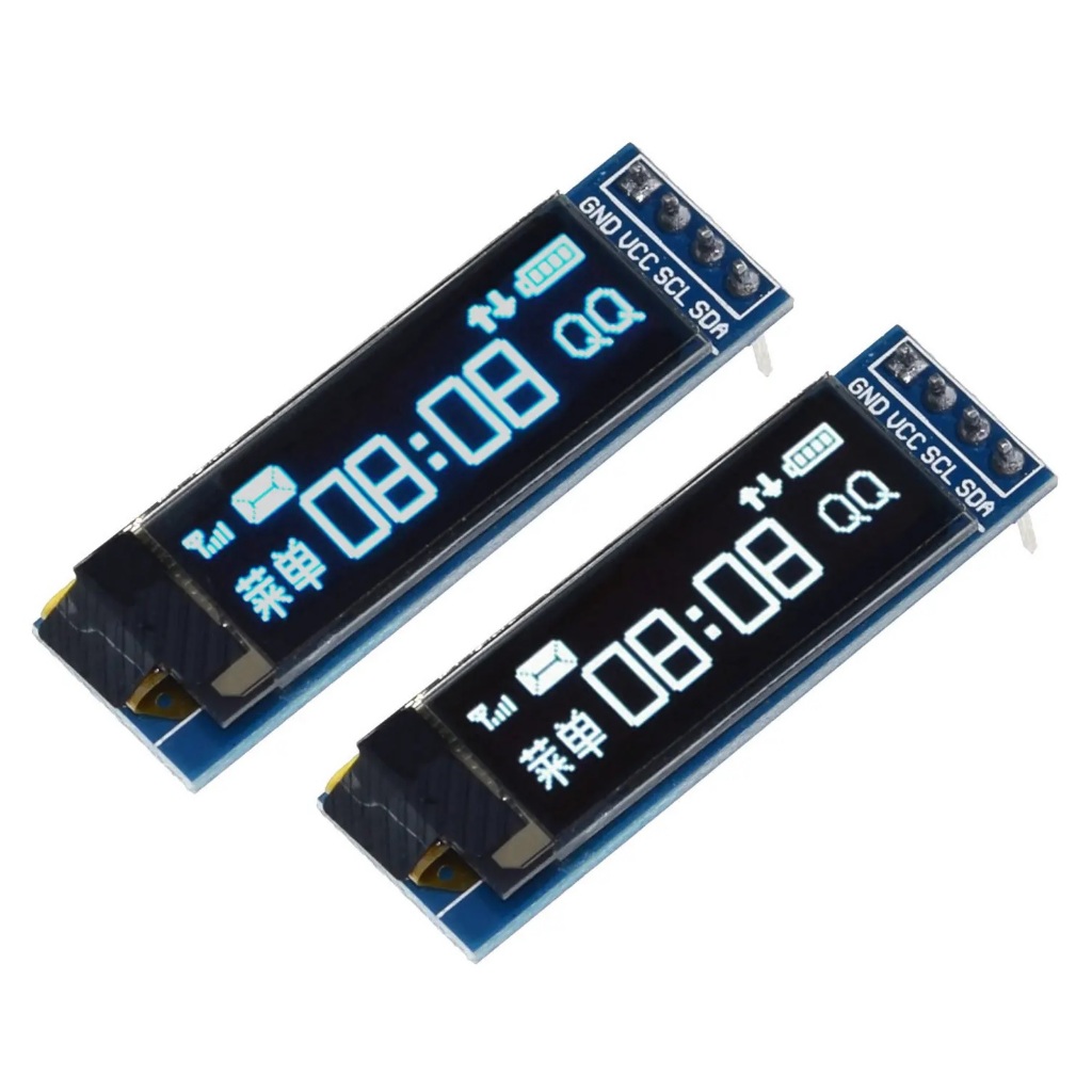 Jual LCD OLED 0.91 Inch White Blue 128X32 12832 I2C Display Module - AIFRobotic | Shopee Indonesia