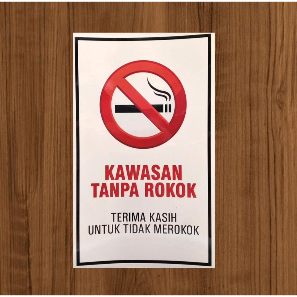 Jual Stiker Kawasan Tanpa Rokok | Stiker Dilarang Merokok | Sticker ... Jual Stiker Kawasan Tanpa Rokok | Stiker Dilarang Merokok | Sticker ...