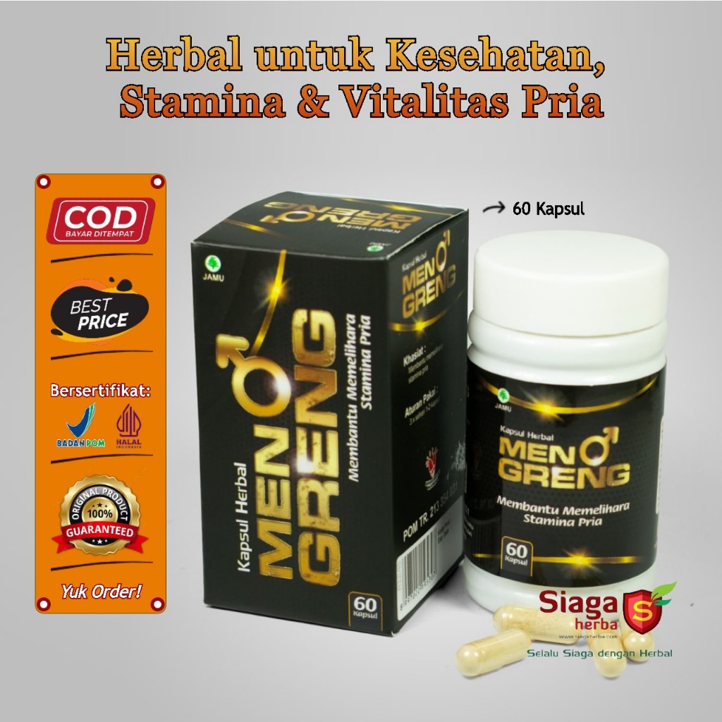 Jual Men-Greng Jamu Kuat Pria 60 Kapsul Original Al-Ghuroba | Shopee ...