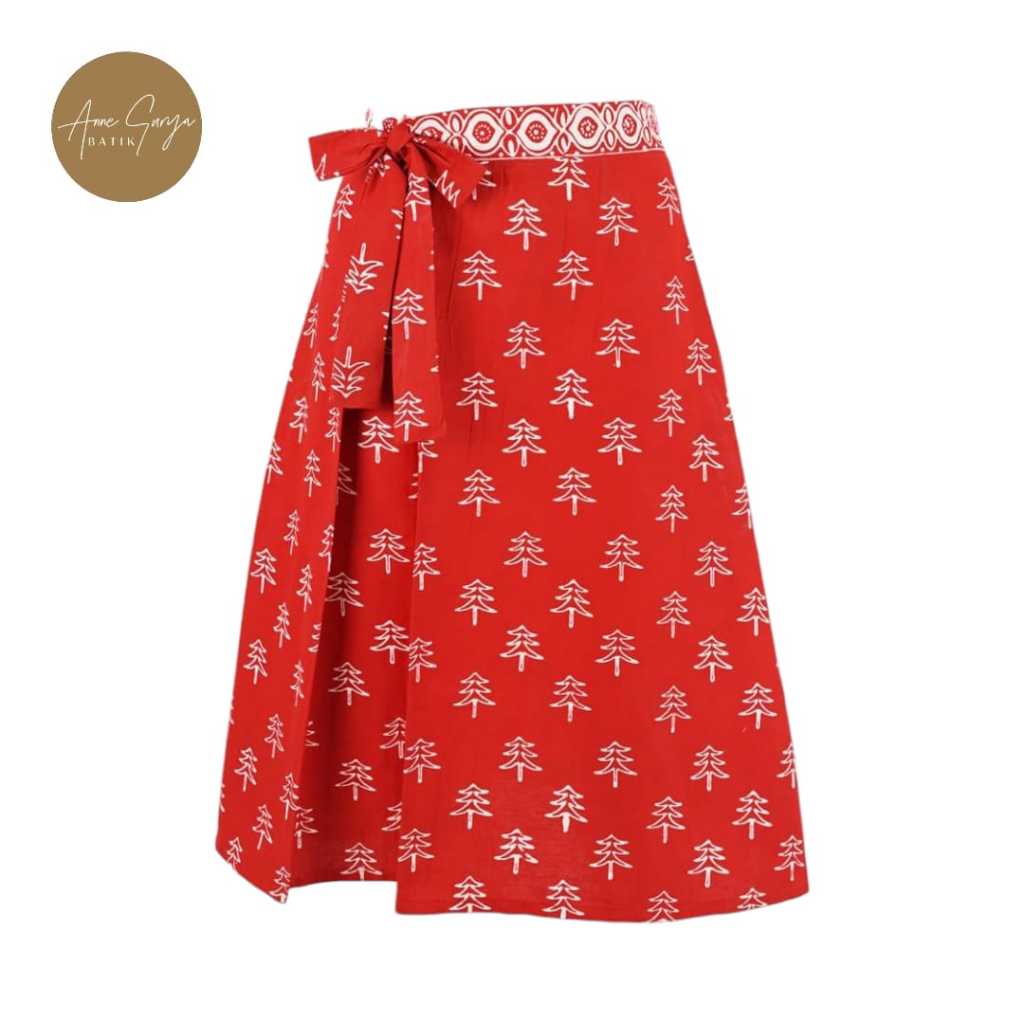 Jual Red Batik Skirt by Annesurya 2681123/Rok Batik Merah Natal ...