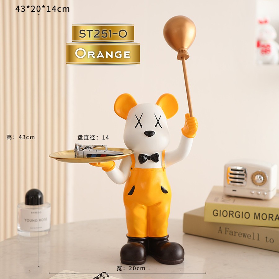 Jual Patung Pajangan Beruang dengan Balon dan Nampan Pallet balloon ...
