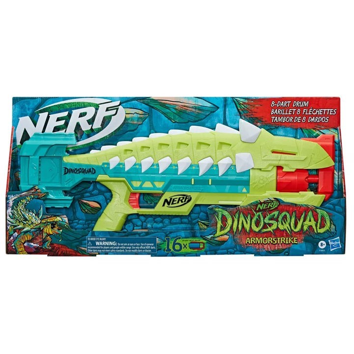 Jual Nerf Dino Squad Armor strike blaster with 16 nerf elite darts ...
