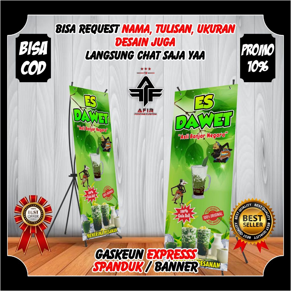 Jual Spanduk Es Dawet Es Cendol Dawet Ayu - Banner Jualan Minuman Es ...