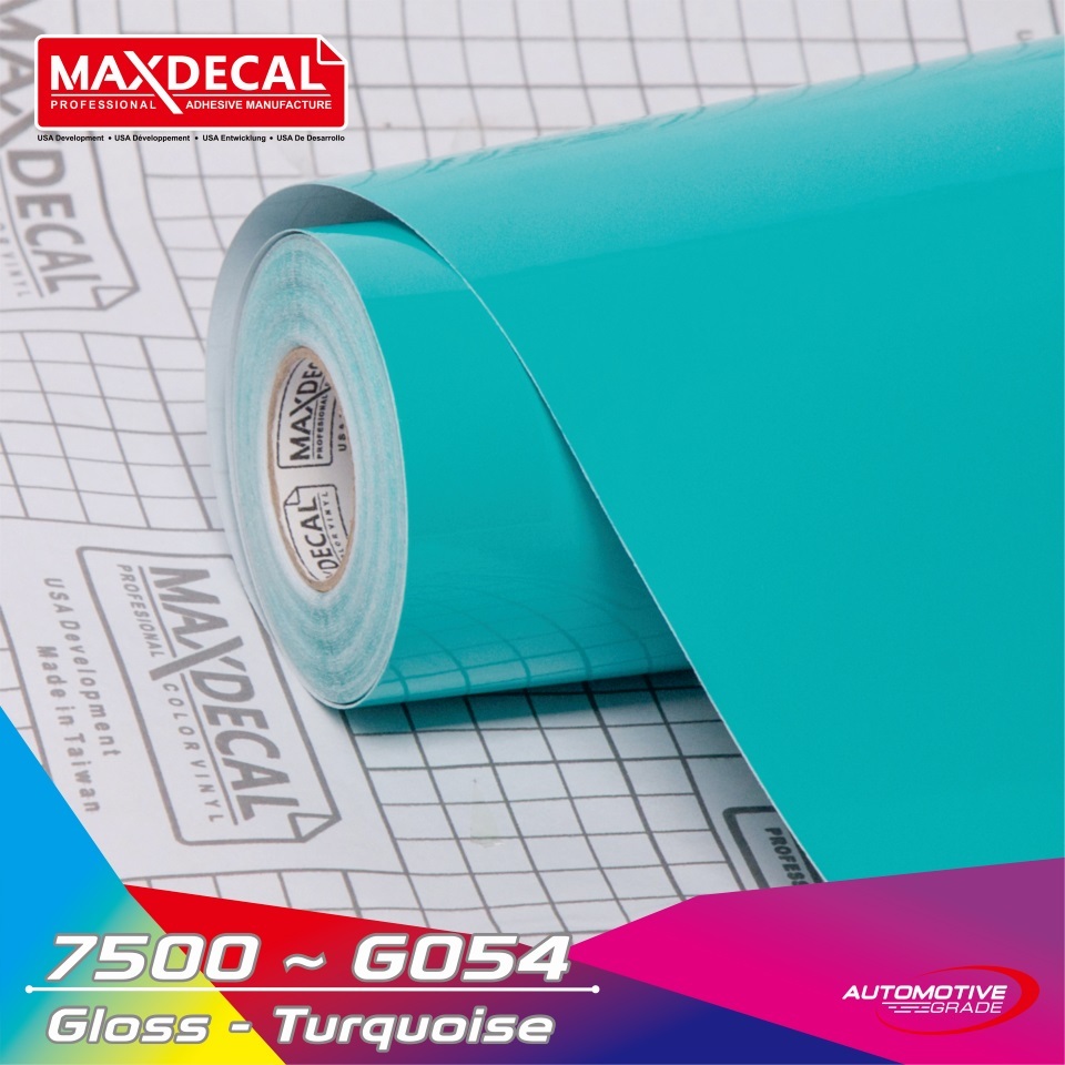 Jual [45cm x 15m] MAXDECAL 7500 054 TURQUOISE Skotlet Hijau Tosca ...