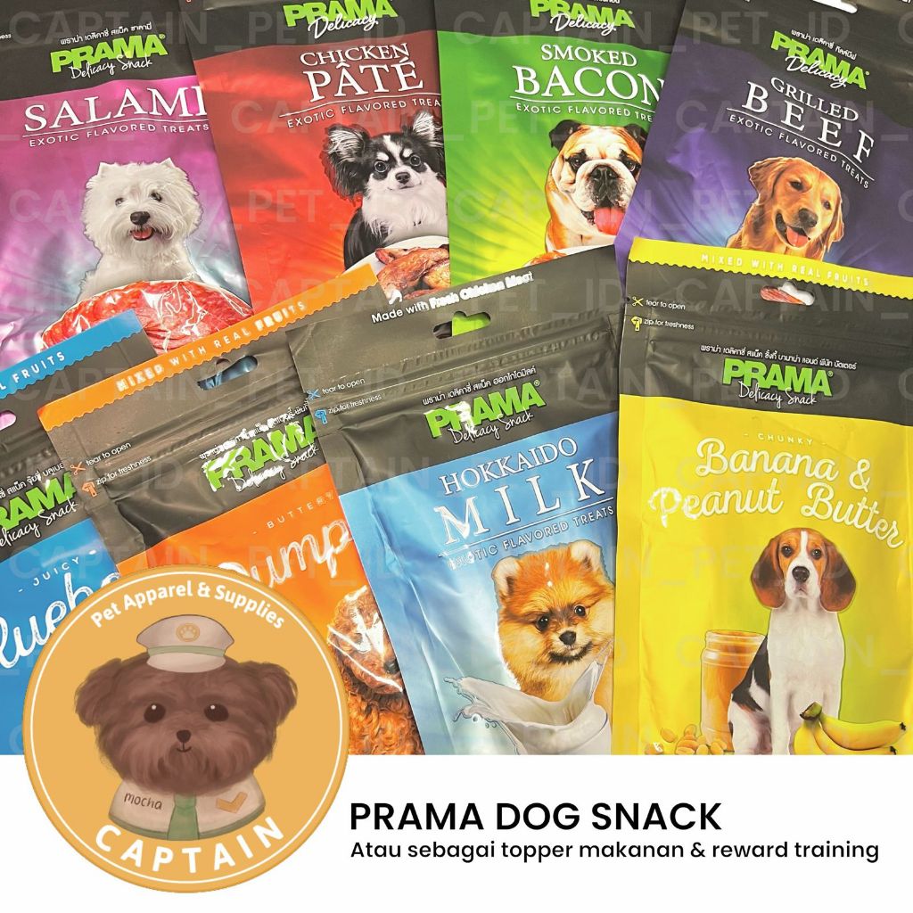 Jual CEMILAN / MAKANAN / SNACK Anjing PRAMA DOG SNACK COLLECTION 70 ...