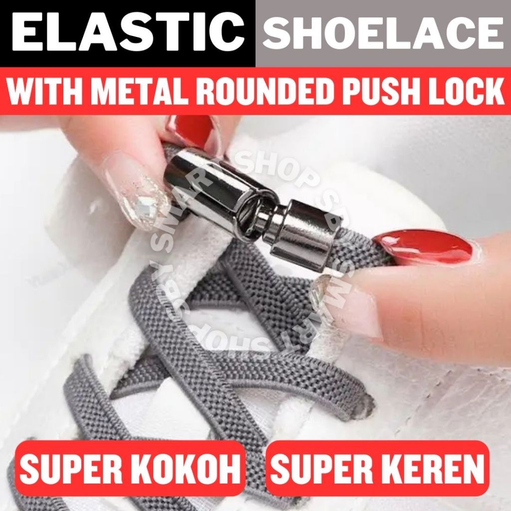 Jual (T) TERBARU & PALING KEREN Tali Sepatu Elastis Dengan Metal ...