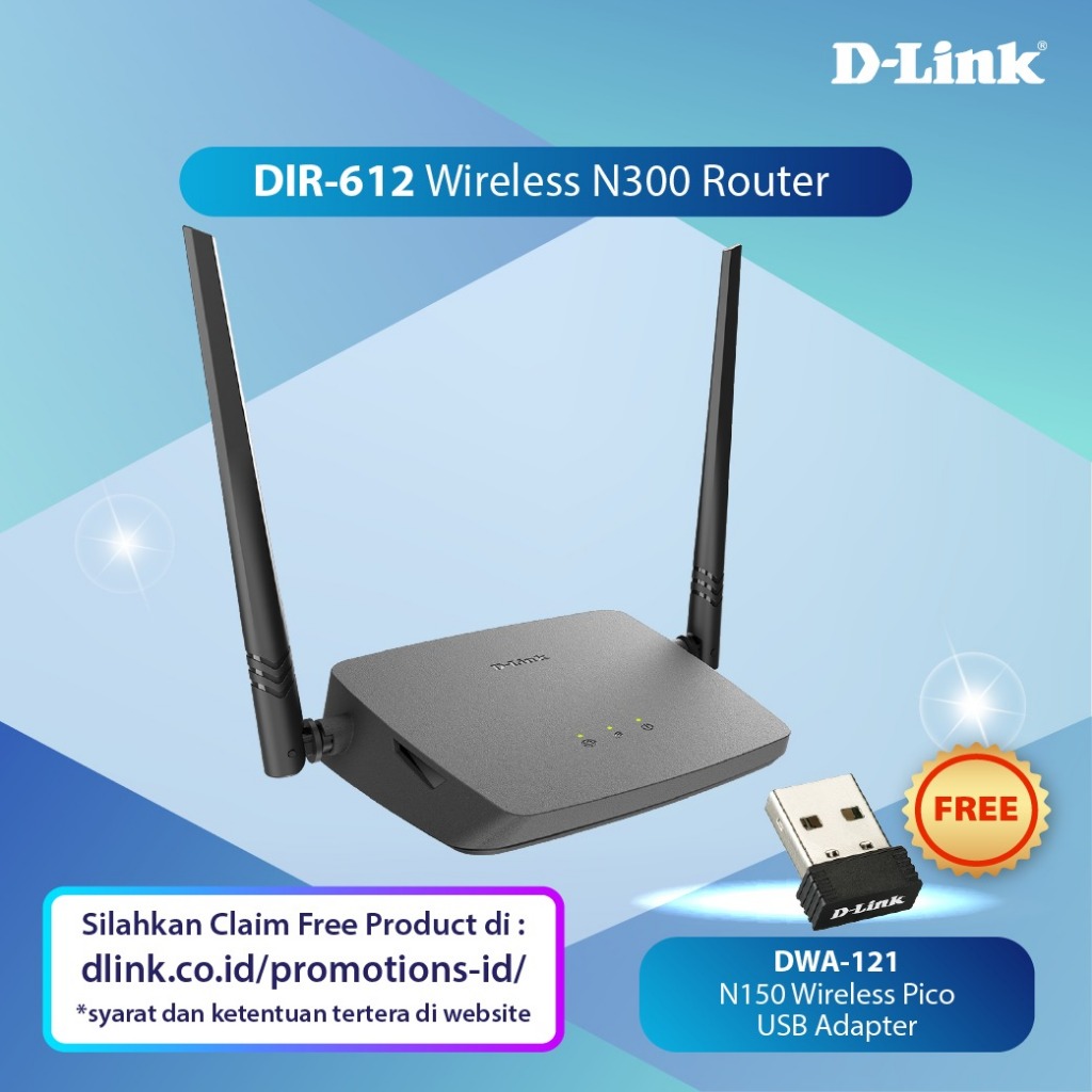 Jual ROUTER DLINK DIR-612 - (WIRELESS N 300) | Shopee Indonesia