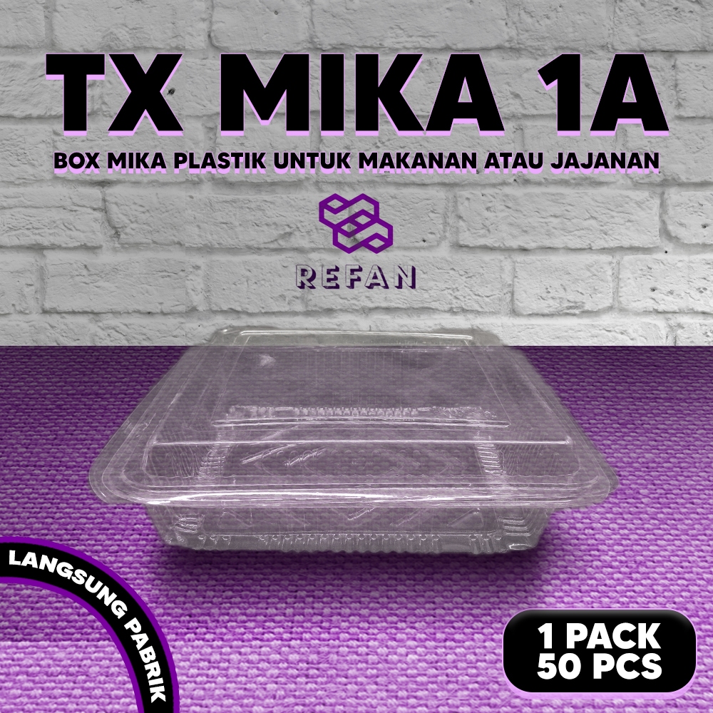 Jual Mika Plastik Kue Ukuran 1A Jumbo / Mika Kotak Makanan Besar / Box ...