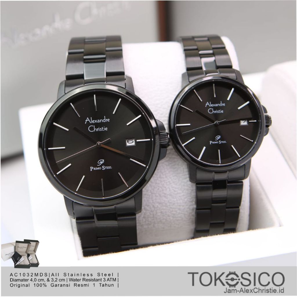 Jual Alexandre Christie ORIGINAL jam tangan pria couple AC 1007 ori ...