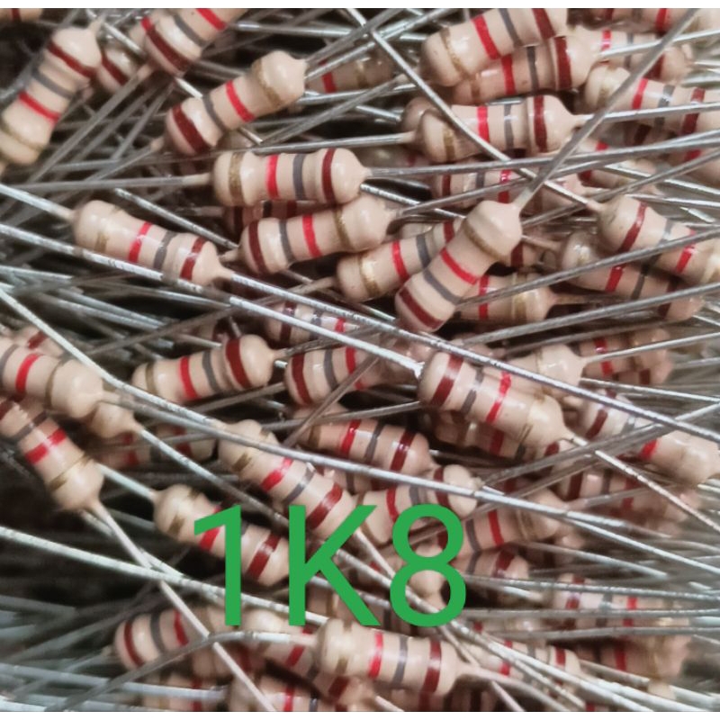 Jual 10 BIJI RESISTOR 1K8, 1/4 WAT kuning | Shopee Indonesia