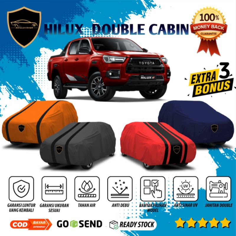 Jual Body Cover Mobil Toyota Hilux Double Cabin Sarung Penutup Mantel ...