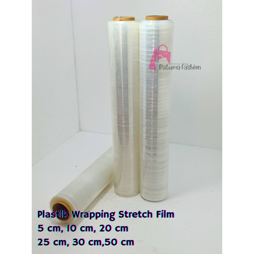 Jual Plastik Wrapping Stretch Film Reping Plastik Wrap Bening Isi 200 ...