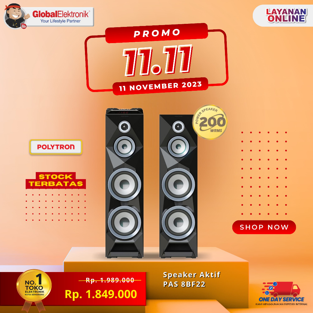 Jual POLYTRON Active Speaker PAS 8BF22 | Shopee Indonesia