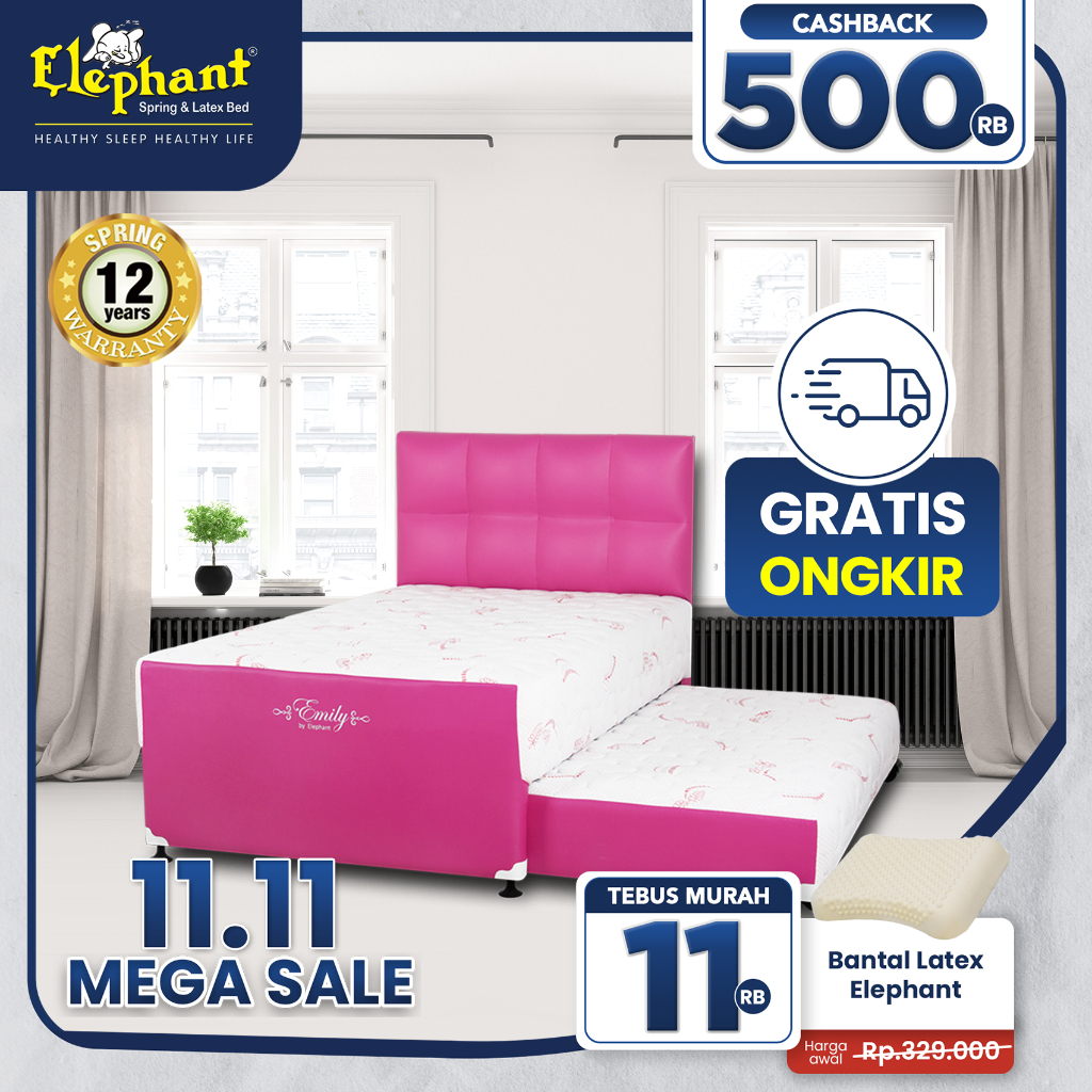 Jual Kasur Springbed 2in1 Latex Spring Emily | Shopee Indonesia