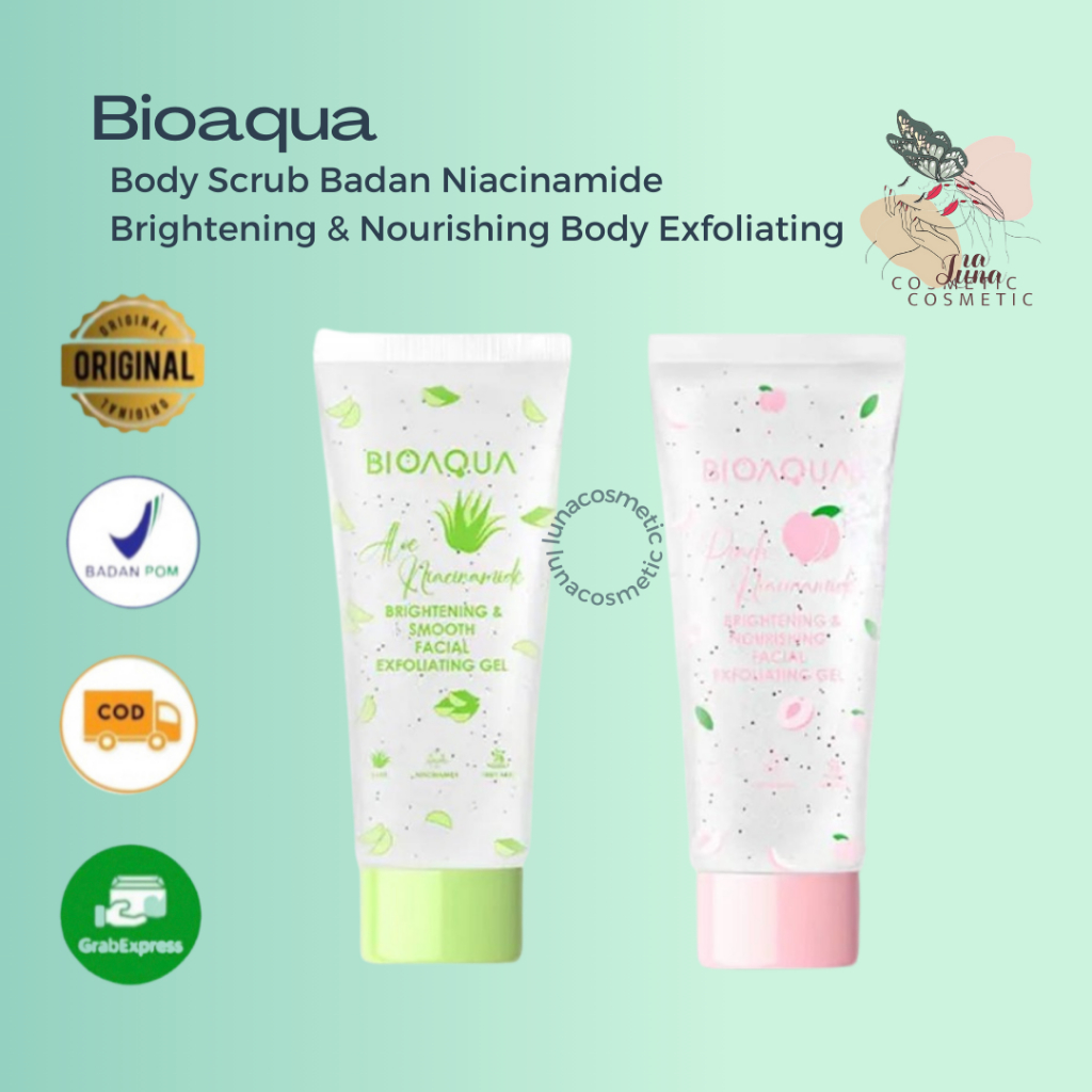 Jual BIOAQUA Scrub Wajah Niacinamide Brightening & Smooth Facial ...