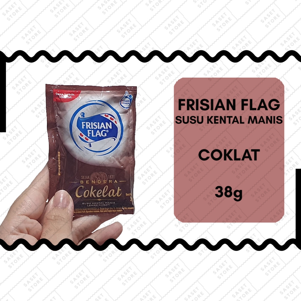 Jual Frisian Flag Susu Kental Manis Cokelat 38g Sachet SKM Bendera ...