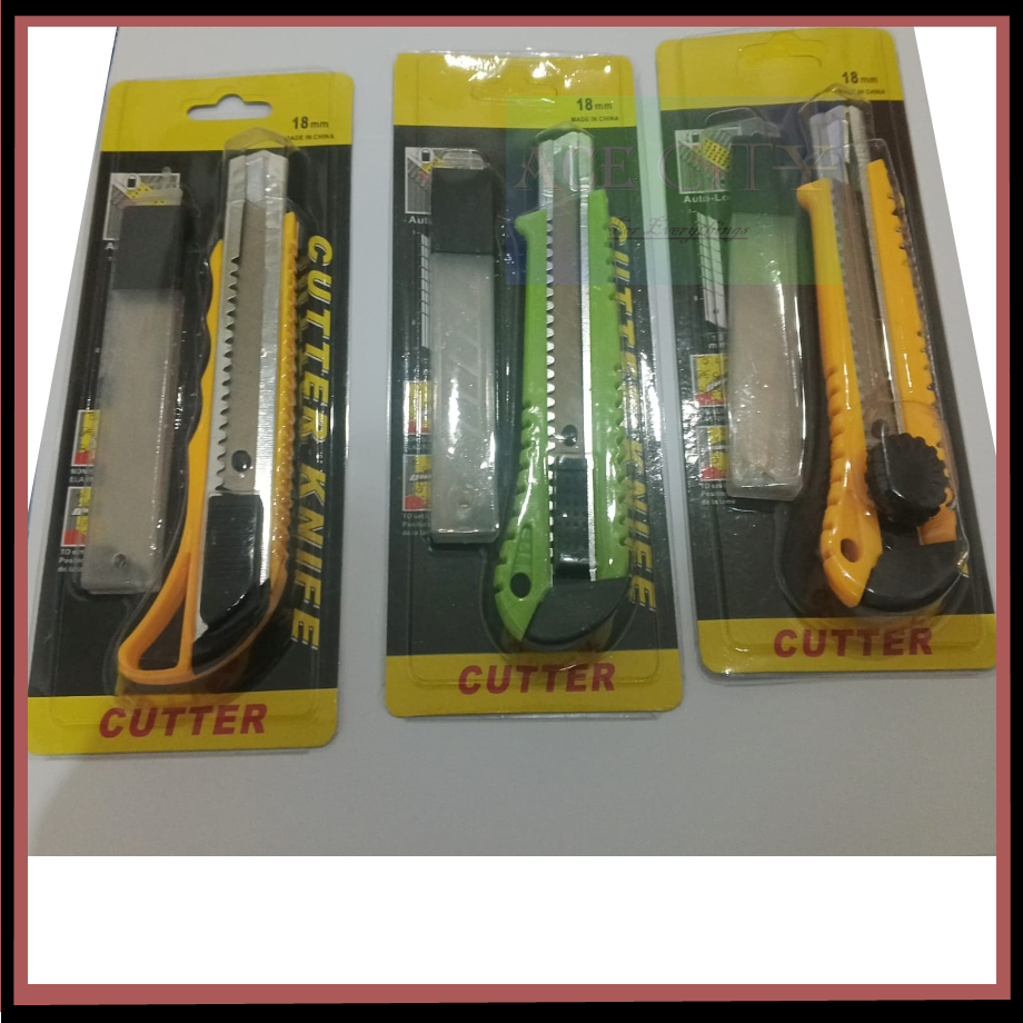 Jual Cutter Besar 18mm Pemotong Kertas Kardus Serba Guna | Shopee Indonesia