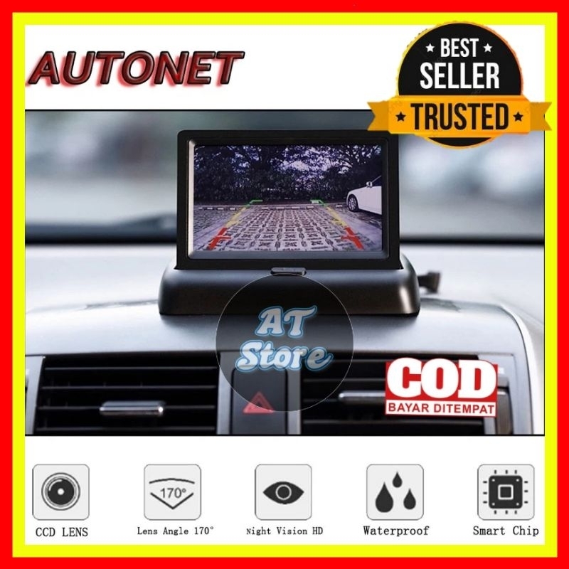 Jual Taffware Monitor Rear View Parkir Mobil TFT LCD 5 Inch | Shopee ...