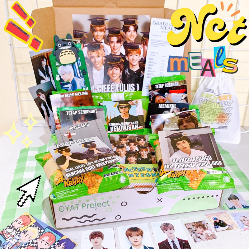 Jual NCT MEALS Snack Box Tema Kpop NCTzen - Hampers Snack 7 Warna NCT ...