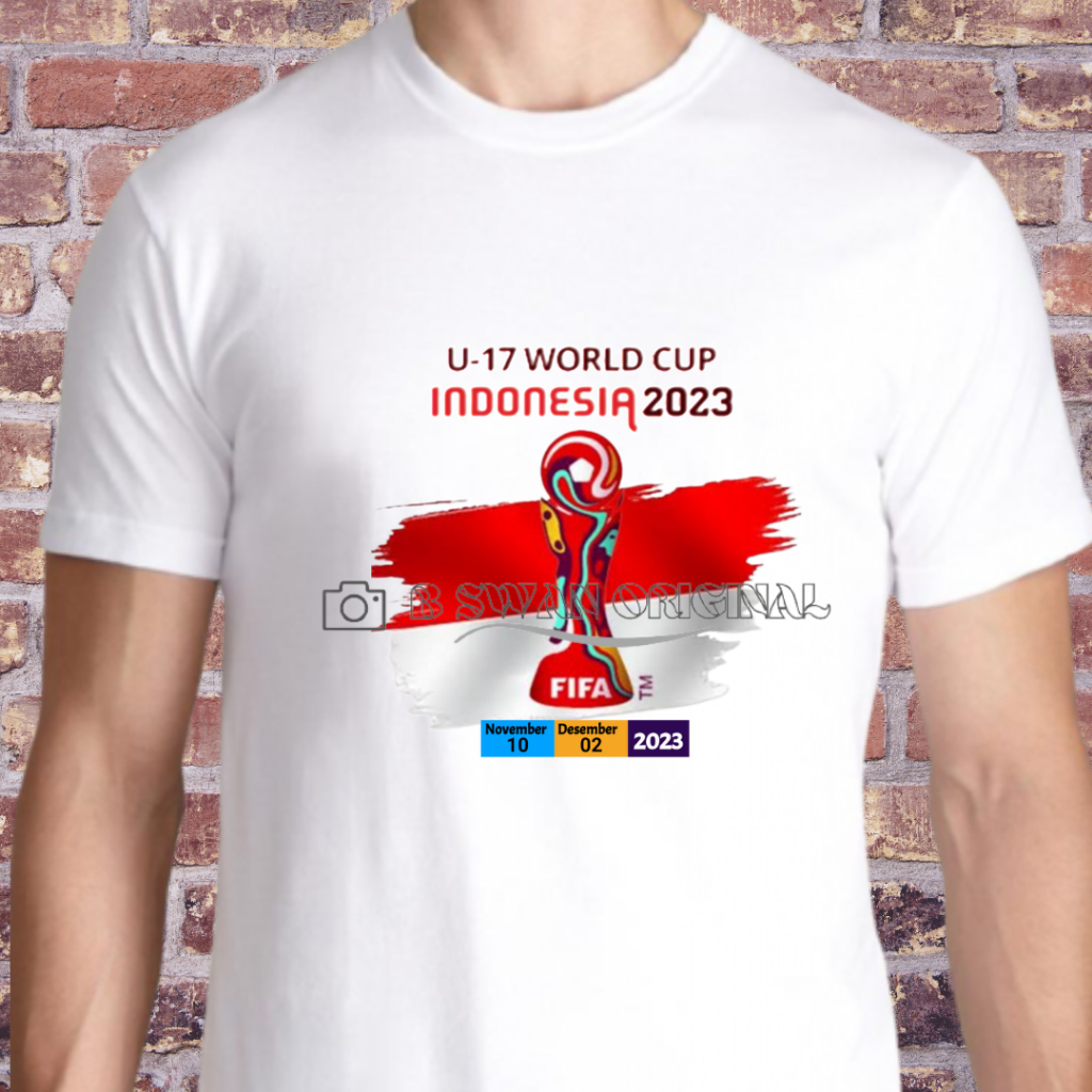 Jual Baju Kaos Outfit Dewasa Pria Wanita Piala Dunia Fifa World Cup U 17 Indonesia 2023 Unisex ...