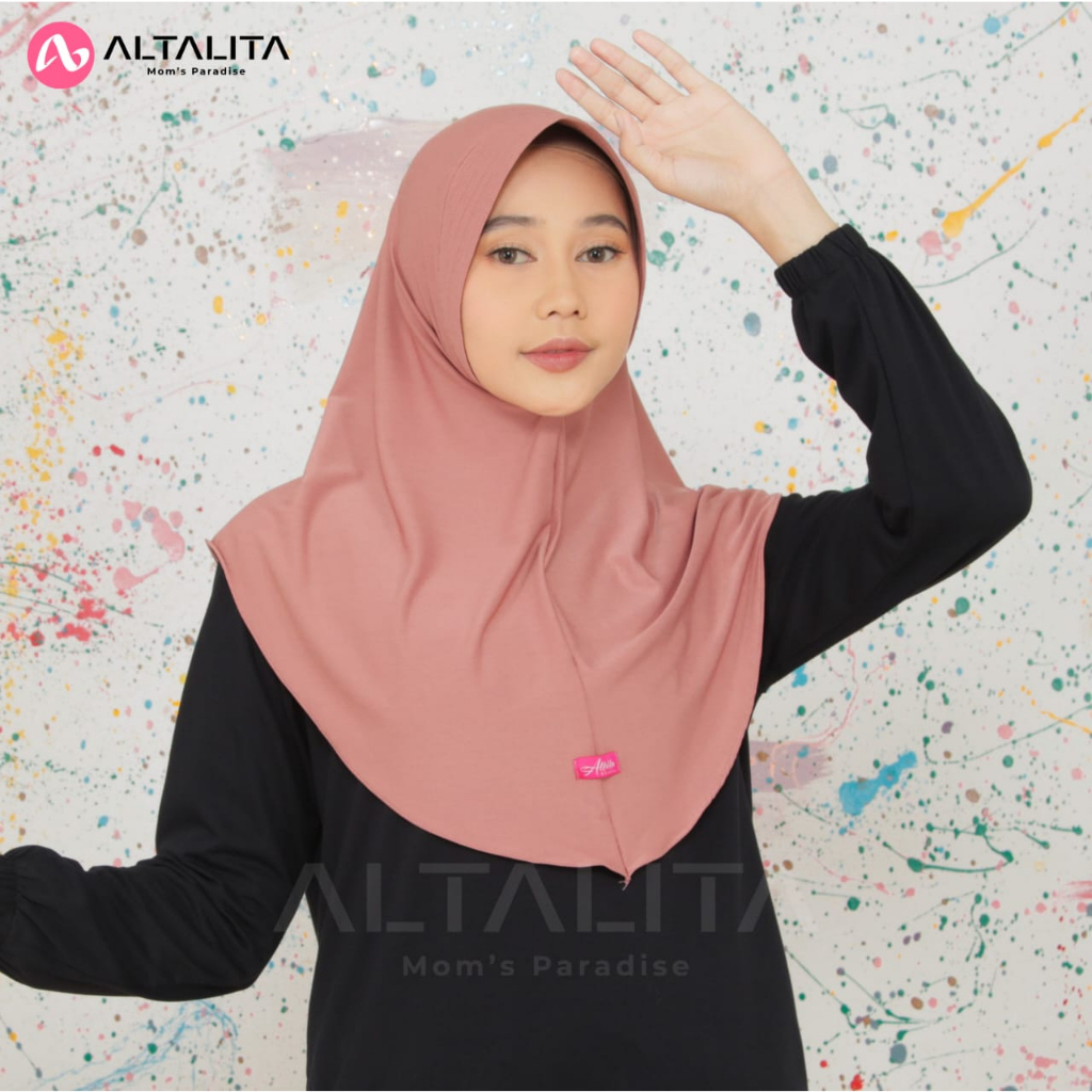 Jual Altalita - Kerudung Instan Bergo Sport Jersey Premium Jilbab Qiara ...