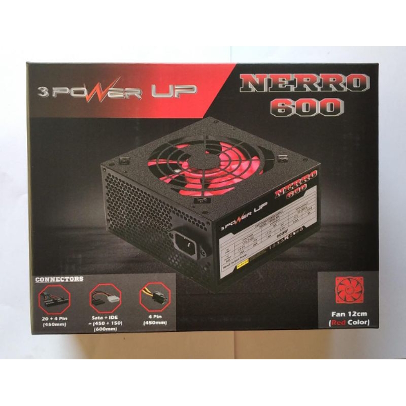 Jual POWER SUPPLY POWER UP NERO 500 600 WATT | Shopee Indonesia