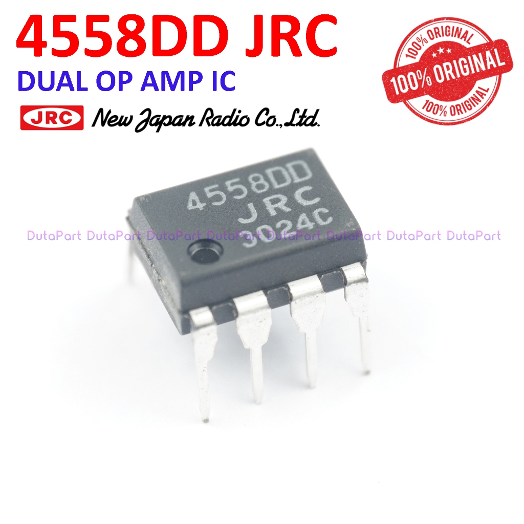 Jual JRC 4558DD JRC4558DD JRC4558 4558 ORIGINAL JRC JAPAN OP Amp IC DIP8 | Shopee Indonesia