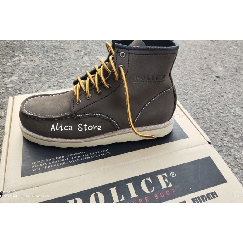 Jual Safety Shoes Merek Police Size 39 - 42 (Baru dan Lengkap Box) # ...