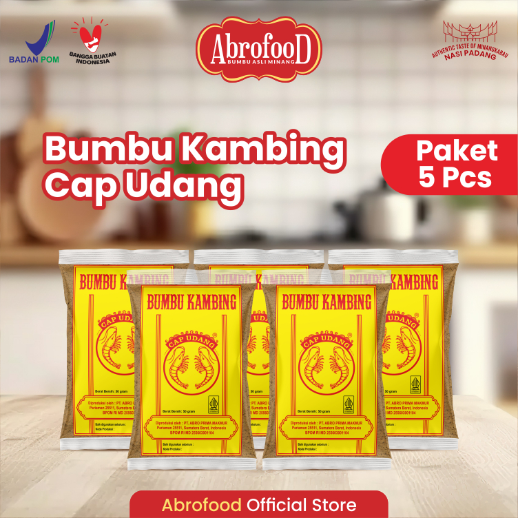 Jual Bumbu Kambing Cap Udang 50 gram - (Paket 5 Pcs) | Shopee Indonesia