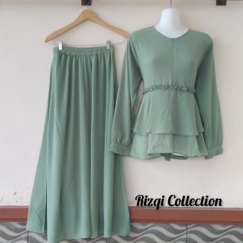 Jual SETELAN WANITA KEKINIAN BLOUSE+ROK BY RIZQI COLLECTION | SETELAN ...