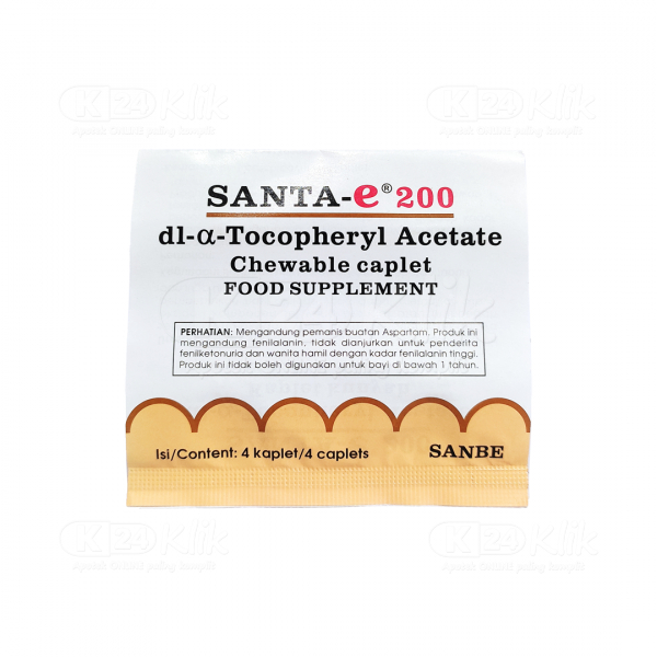 Jual Santa E-400 1 strip isi 4 kaplet chew | Shopee Indonesia