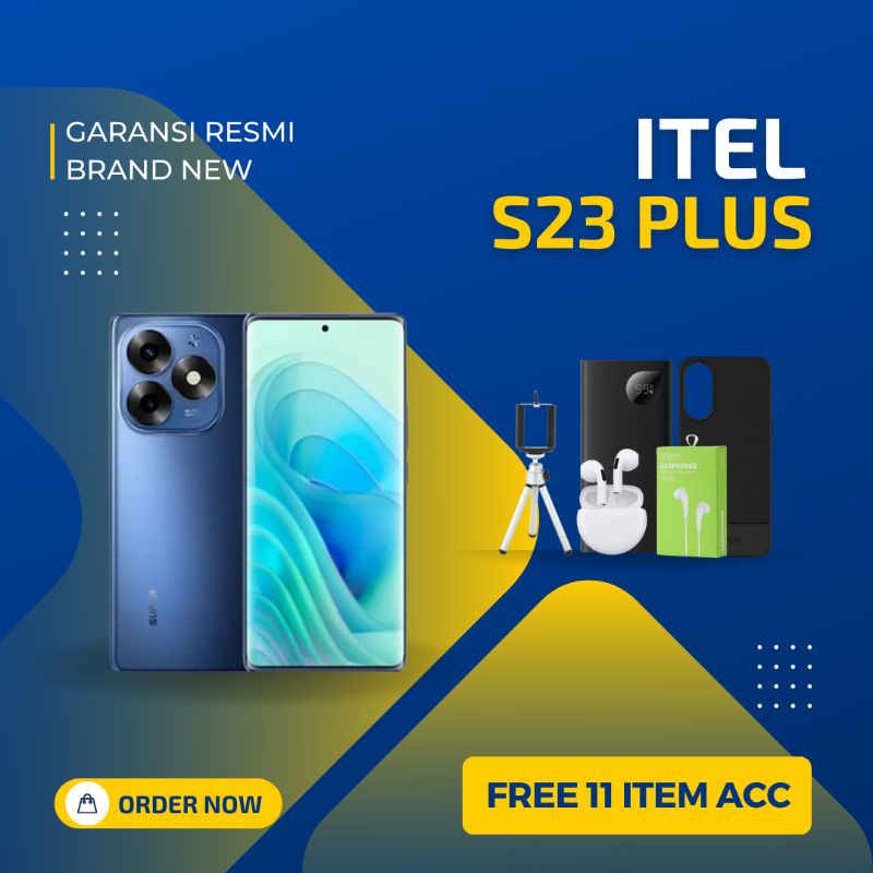 Jual ITEL S23 Plus 8/256GB Garansi Resmi | Shopee Indonesia