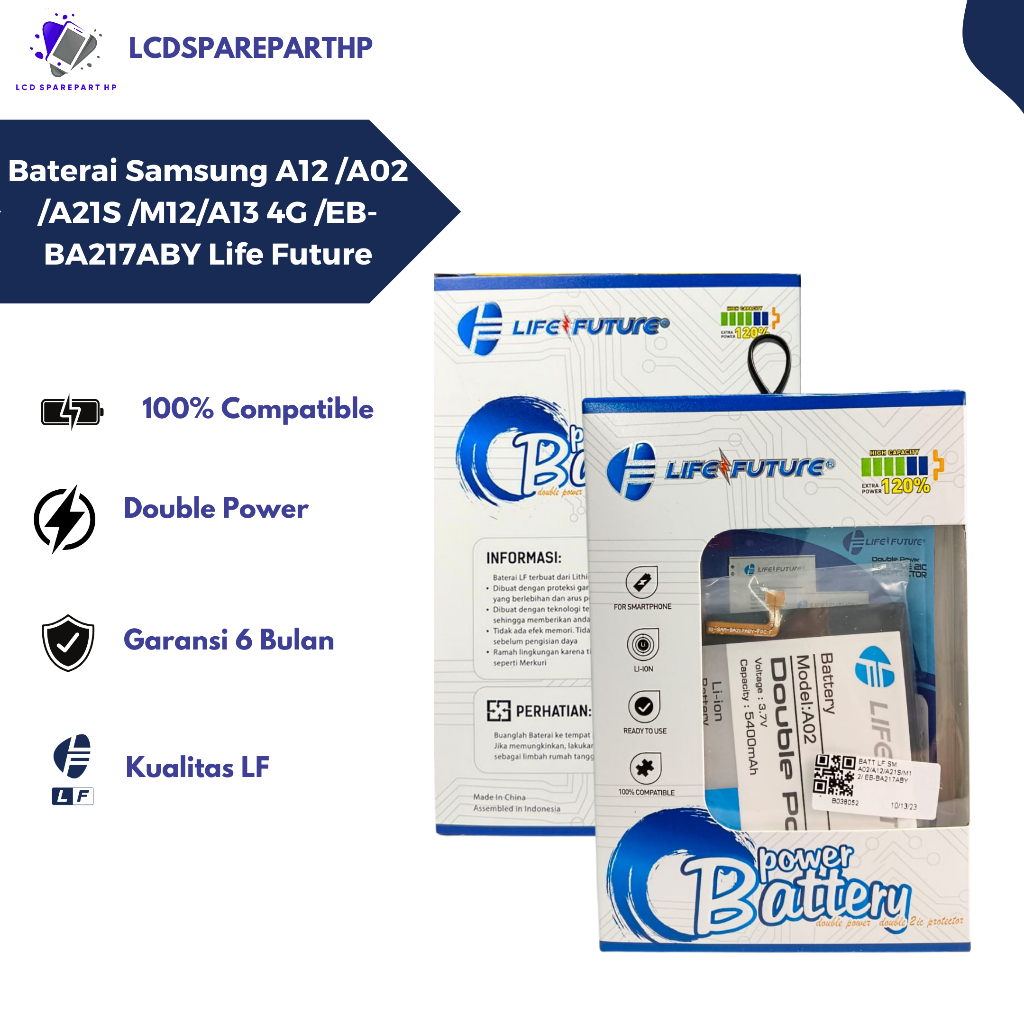 Jual Samsung Baterai Life Future - A12 / A02 / A21S / M12 / A13 4G / EB-BA217ABY | Shopee Indonesia