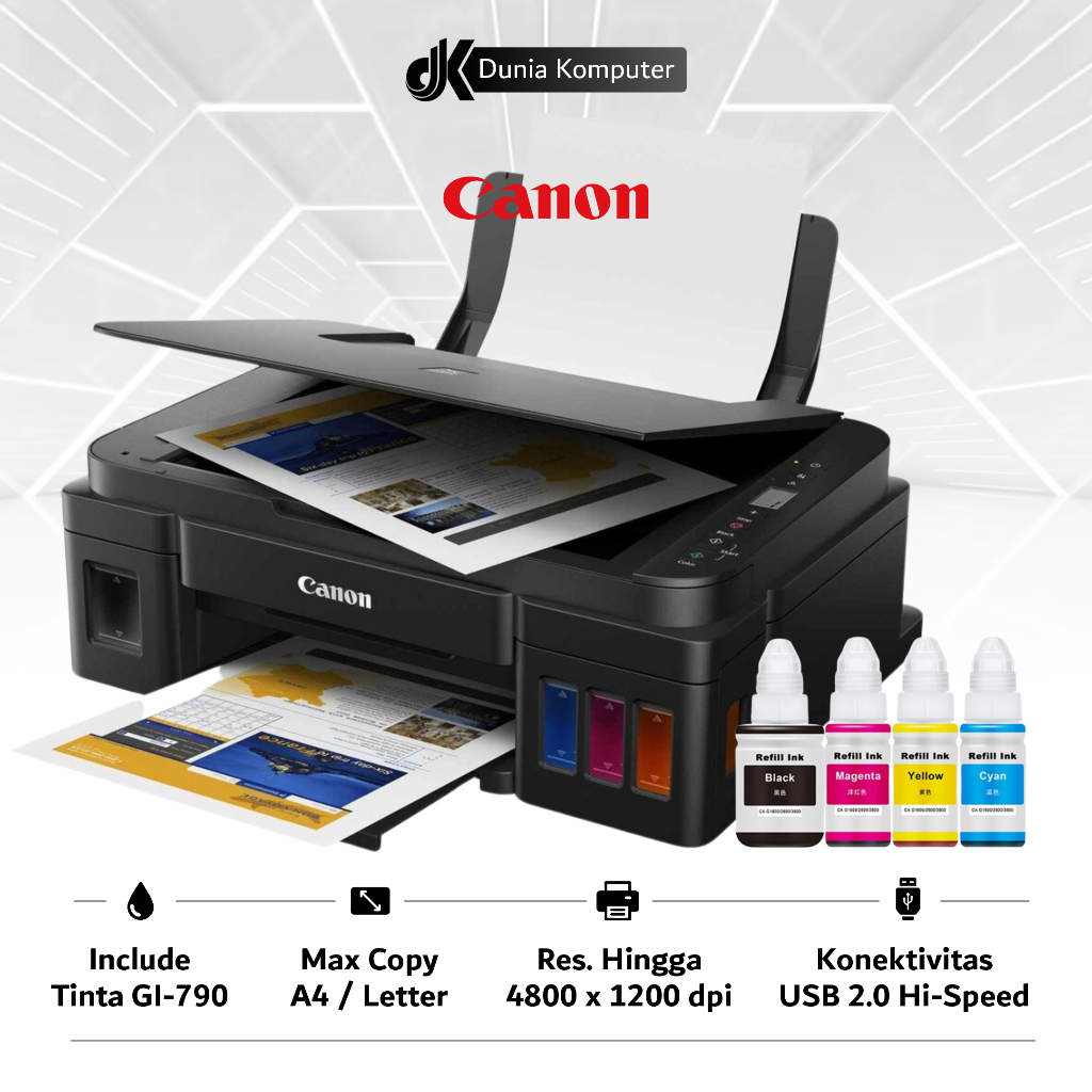 Jual Printer Canon Pixma G2010 Original All In One Multifungsi Print Copy Scan Bergaransi Resmi ...