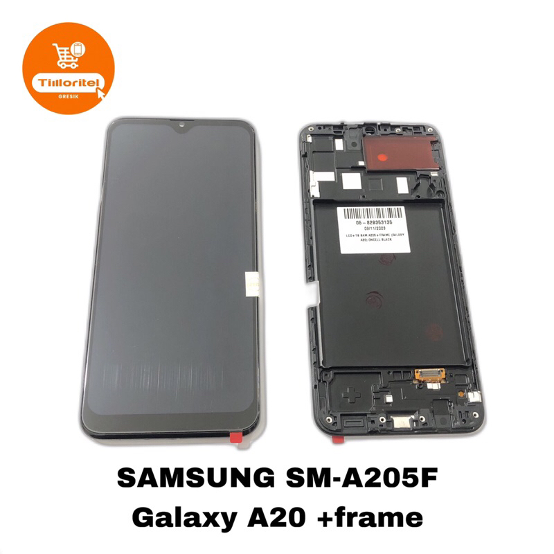 Jual LCD TOUCHSCREEN SAMSUNG A205 SM-A205F GALAXY A20 FULLSET +FRAME ...