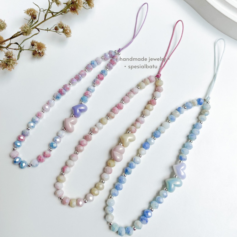 Jual Gantungan Hp Phone Strap Aesthetic Tali Lucu Beads Kpop Case Korea ...