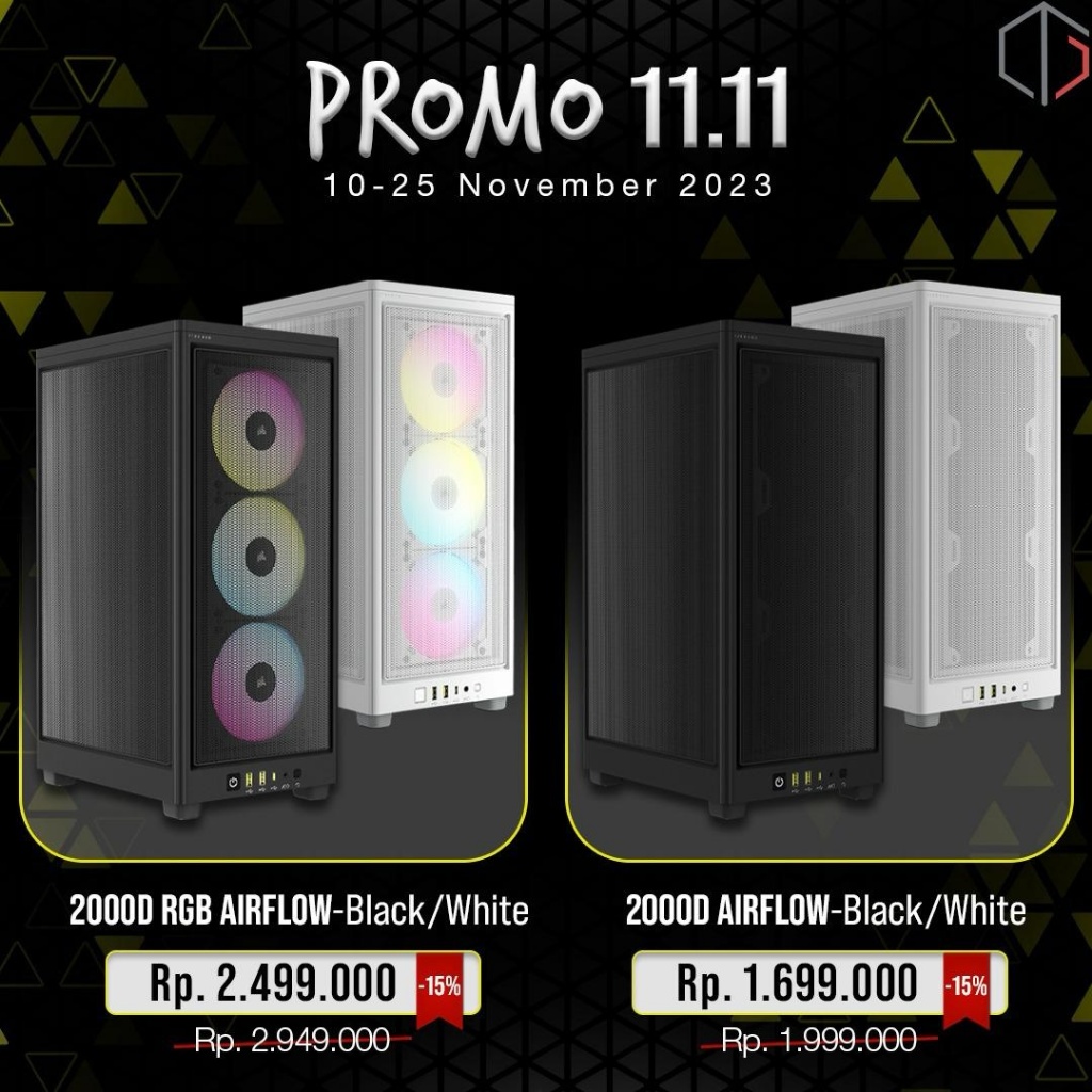 Jual CORSAIR 2000D RGB AIRFLOW Mini-ITX PC Case | Shopee Indonesia