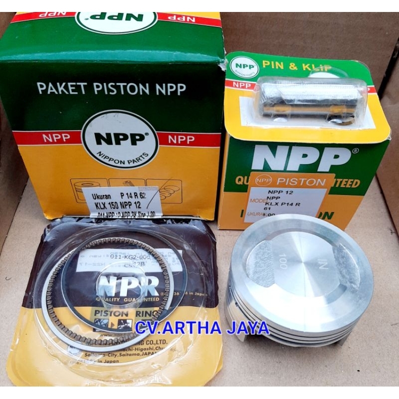 Jual PISTON KIT NPP KLX 150 BORE UP DOME / MODIF RUBAHAN ( 61 / 61,5 ...