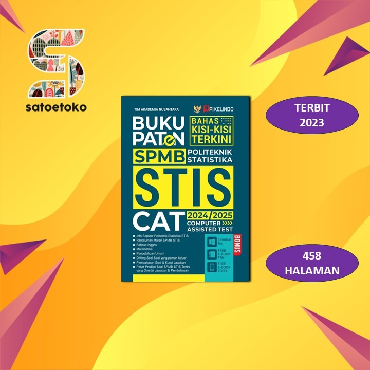 Jual Buku Paten SPMB Politeknik Statistika STIS CAT 2024/2025 - Tim ...