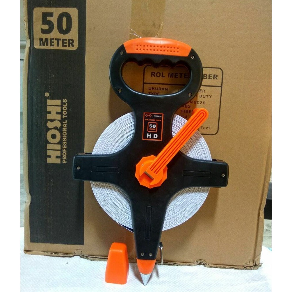 Jual Meteran Tancap / Rol Meter Fiber / Ukur Tanah Heavy Duty - 50 ...