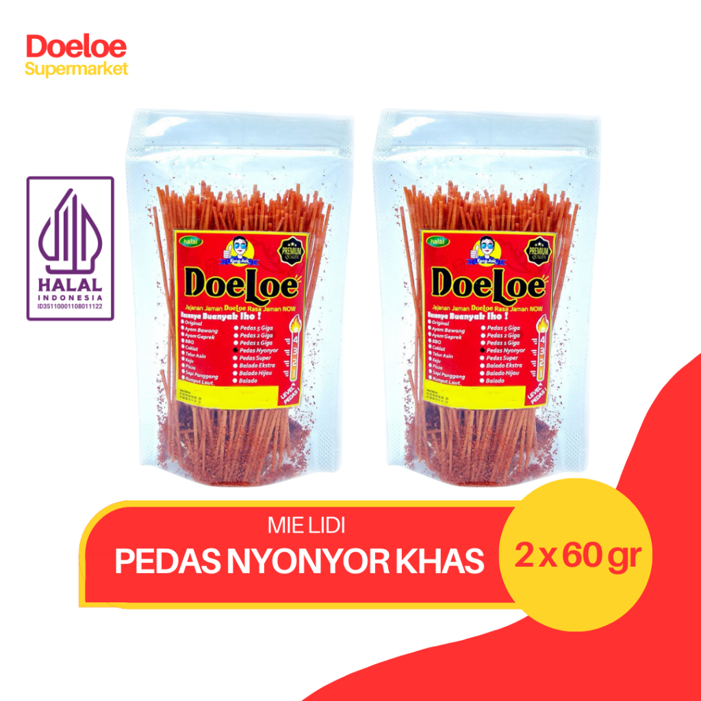 Jual Doeloe Mie Lidi Rasa Pedas Nyonyor Spesial Khas Pouch Snack Kang ...
